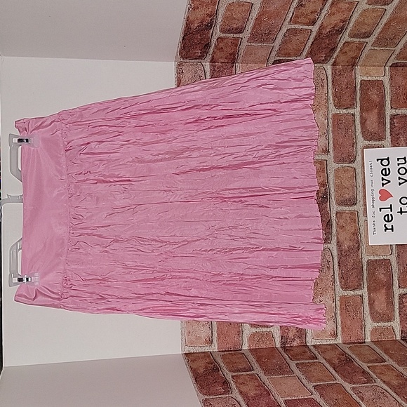 Isaac Mizrahi | Skirts | Isaac Mizrahi Pink Crinkled Skirt Size 4 ...